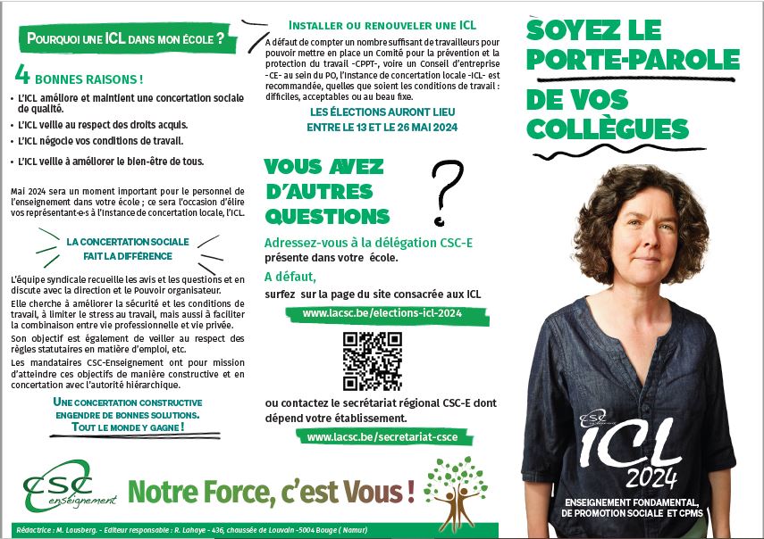 Elections ICL dans l'enseignement libre